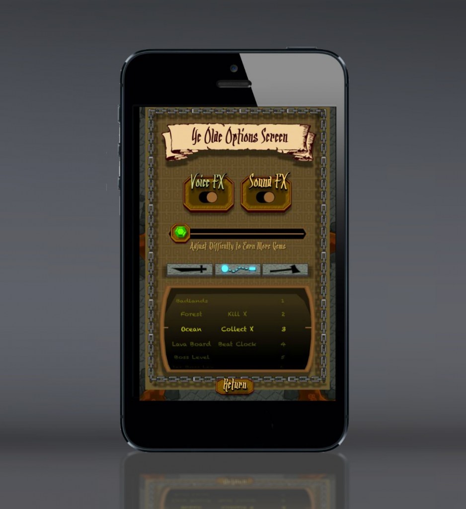 Option Screens for UIView or SpriteKit Apps | CartoonSmart.com